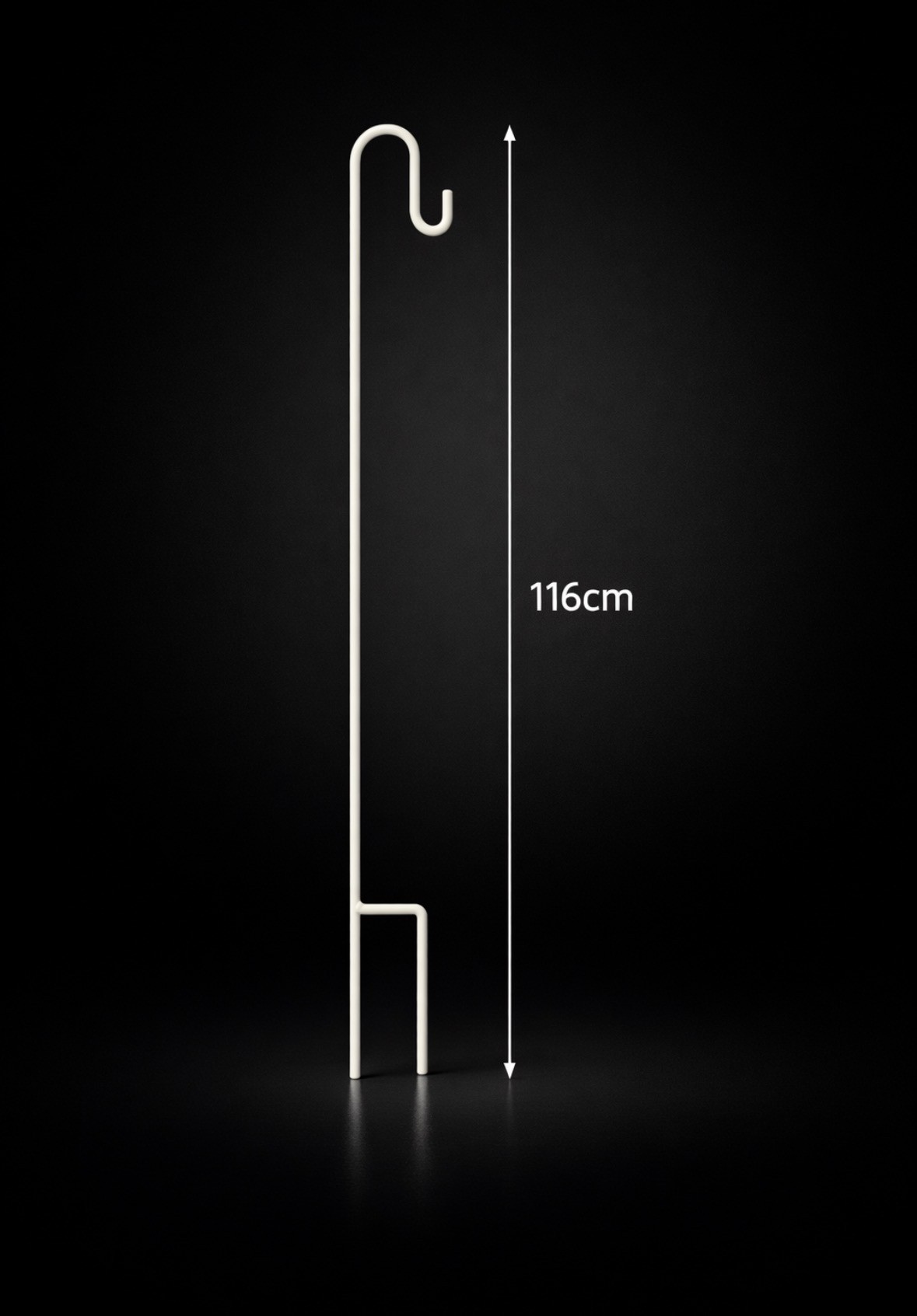 Shepherd Hooks – White 116cm – Beautiful Events Party Hire